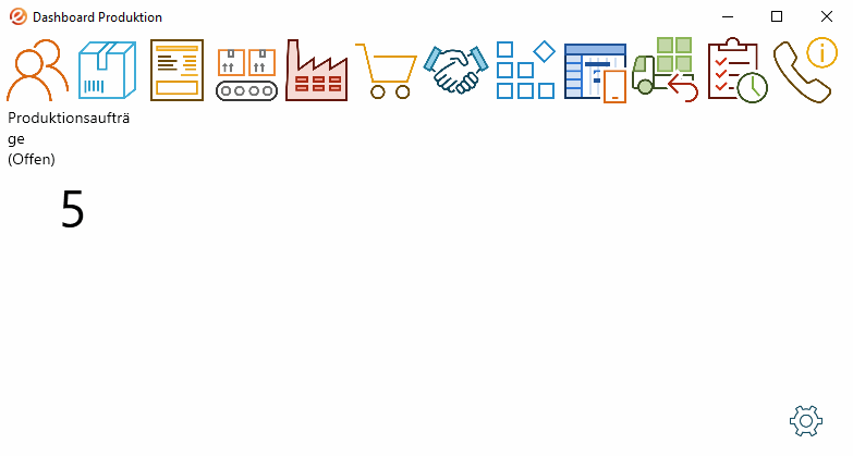 Dashboard Produktion